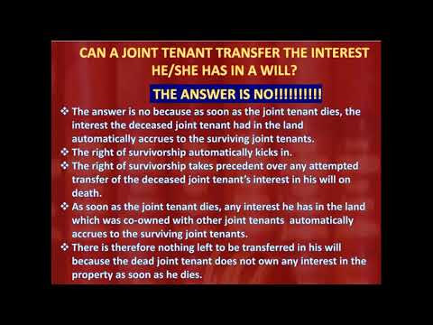 Land Law of Ghana: Co-ownership of land in Ghana (Joint tenants and tenants in common)