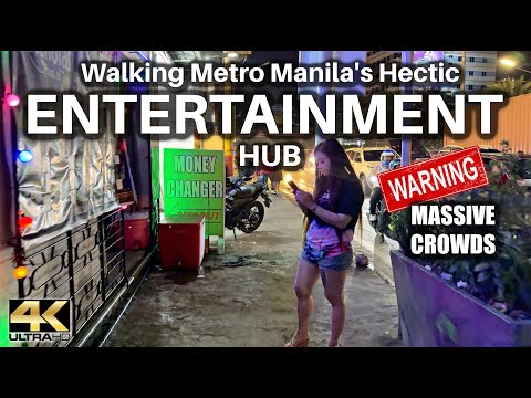 Walking Through Massive Crowds in a Metro Manila Entertainment City Hub [4K]