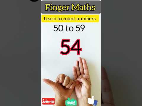 Learn to count numbers from 50 to 59 with fingers|Finger Abacus|Abacus|Finger Maths-@ABCTubeTV