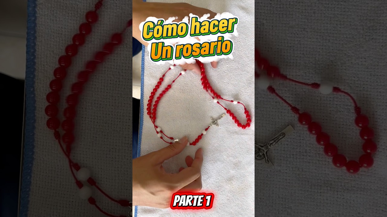 Cómo hacer un rosario (tutorial) paso a paso #bisuteria #macrame #rosariodehoy