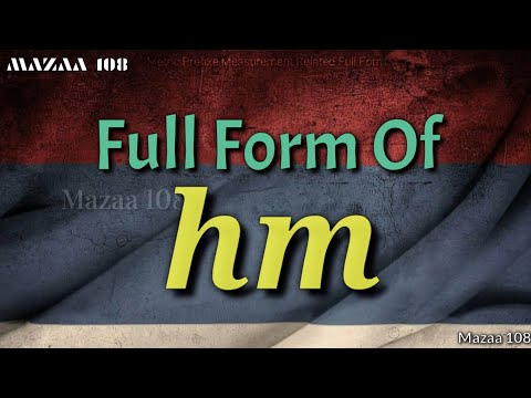 Full Form of hm | hm full form | Full Form hm | hm Stands for | hm Means | Meaning of hm |#mazaa108