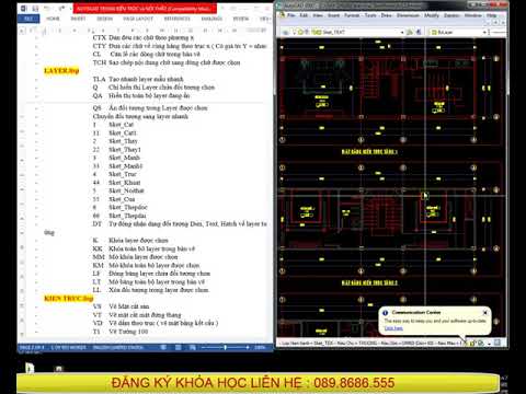 HỌC AUTOCAD NÂNG CAO | CÁC LỆNH LAYER VẼ NHANH TRONG AUTOCAD