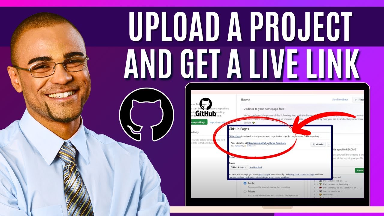 How to Upload Project to Github And Get Live Link (Easy Method)