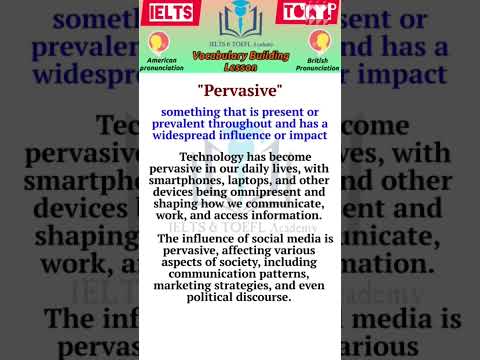 Pervasive meaning and examples
