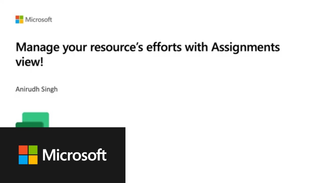 Optimize Project Planning with Assignments View - Microsoft E...