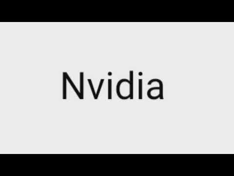 How to pronounce Nvidia