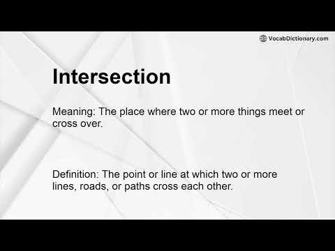 Intersection Meaning