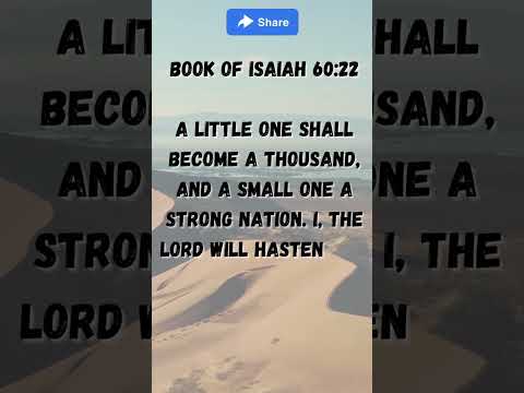 A small one a strong nation | Isaiah 60:22