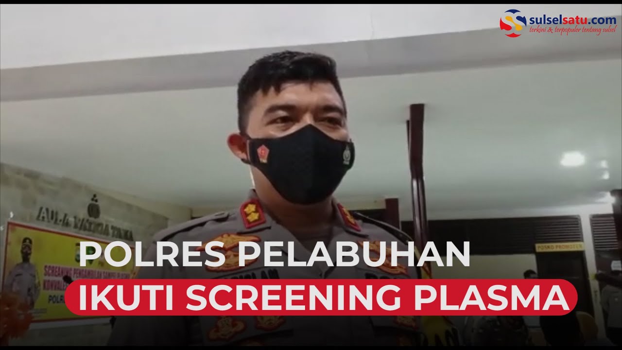 Polres Pelabuhan Makassar Ikuti Screening Plasma Konvalesen