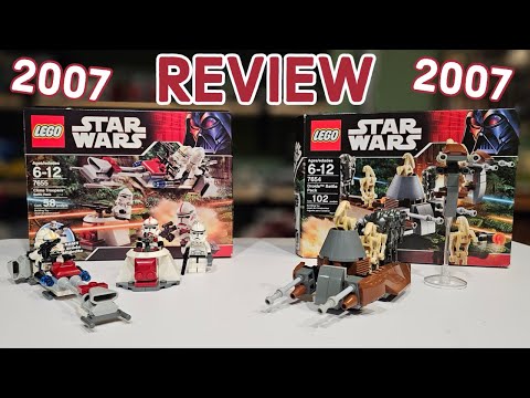 Lego Star Wars: 2007 Clone Troopers & Droids Battle Pack Review | 7655 | 7654 | LegoMaster738
