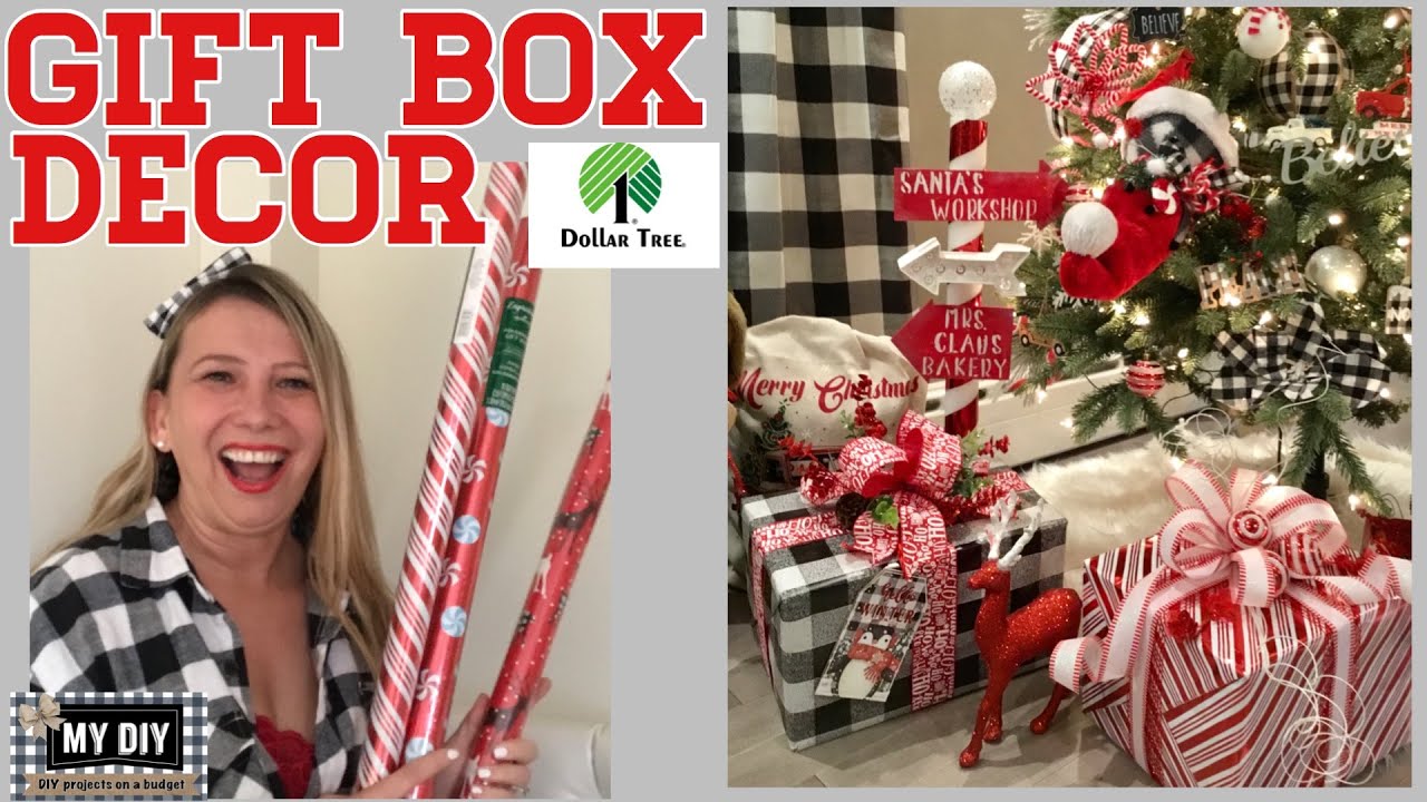Gift Box Decor DIY | Dollar Tree Gift Wrap Ideas | Elegant Gift Wrapping Ideas | SO PRETTY!!