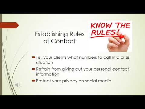 Professional Boundaries and Ethics