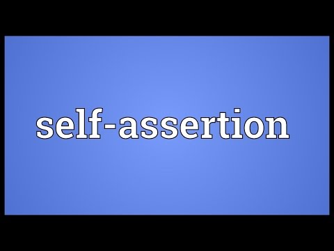 Self-assertion Meaning