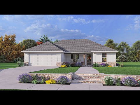 MODERN FARMHOUSE PLAN 041-00285 WITH INTERIOR