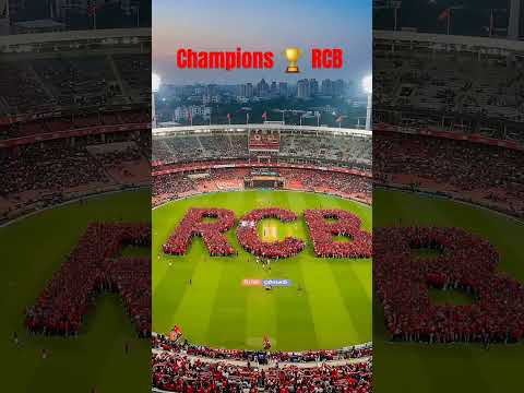 Champions 🏆 RCB #song #trend #art #virat #diy #rcb #cricket #virat