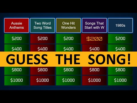 Guess the Song Jeopardy Style | Quiz #62
