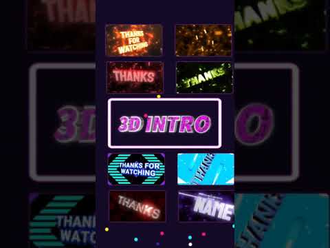 Create Cool 3D Intros Now! #intromaker #intromakerapp #Shorts
