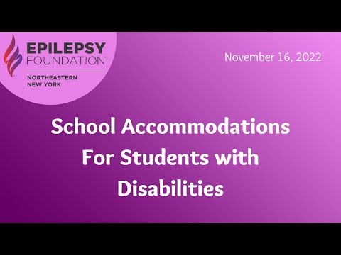 School Accommodations for Students with Disabilities - Dr. Andrew Hess 11.16.22