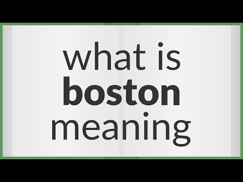 Boston | meaning of Boston