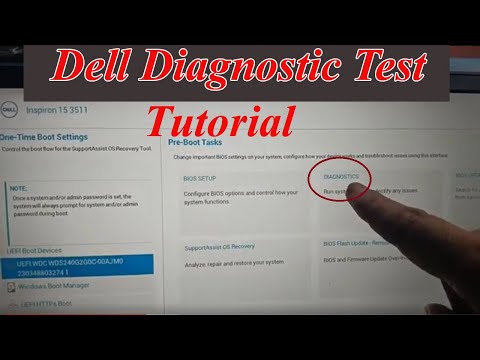 How To Run Dell Hardware Diagnostics Test || Dell Laptop Diagnosing Your PC