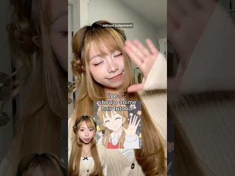 cute anime hair tutorial ???? #shoujo #kurumi #kiminitodoke