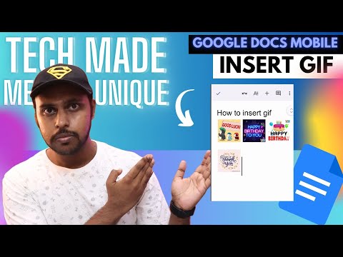 How to insert gif in Google docs mobile | how to add gif in google docs mobiles