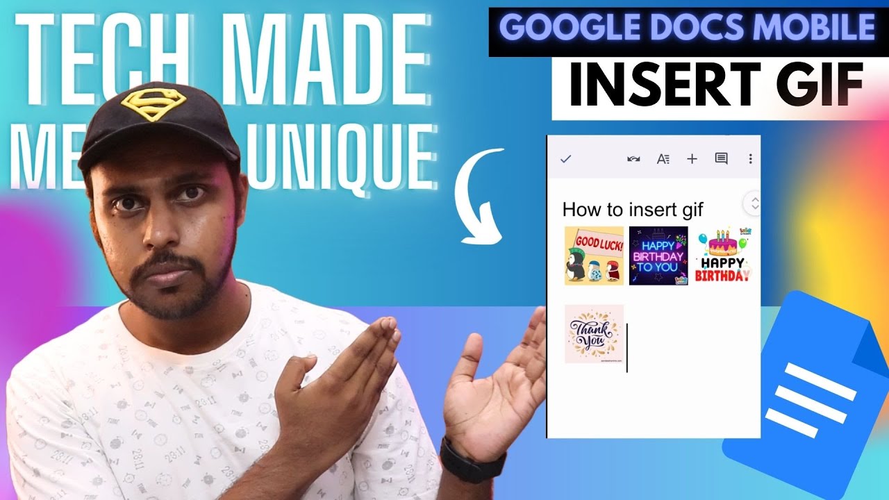How to insert gif in Google docs mobile | how to add gif in google docs mobiles