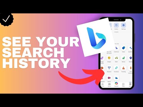 Where to see your search history in the Bing app?
