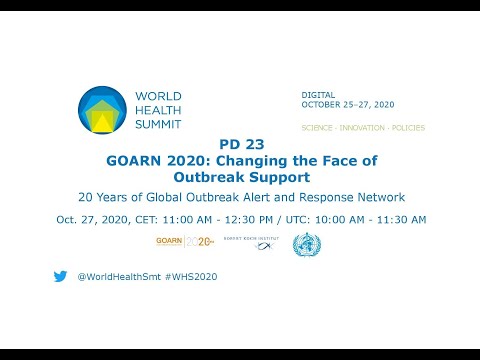 PD 23 - GOARN 2020: Changing the Face of Outbreak Support - World ...