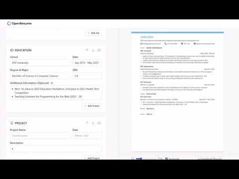 Awesome Resume Builder.