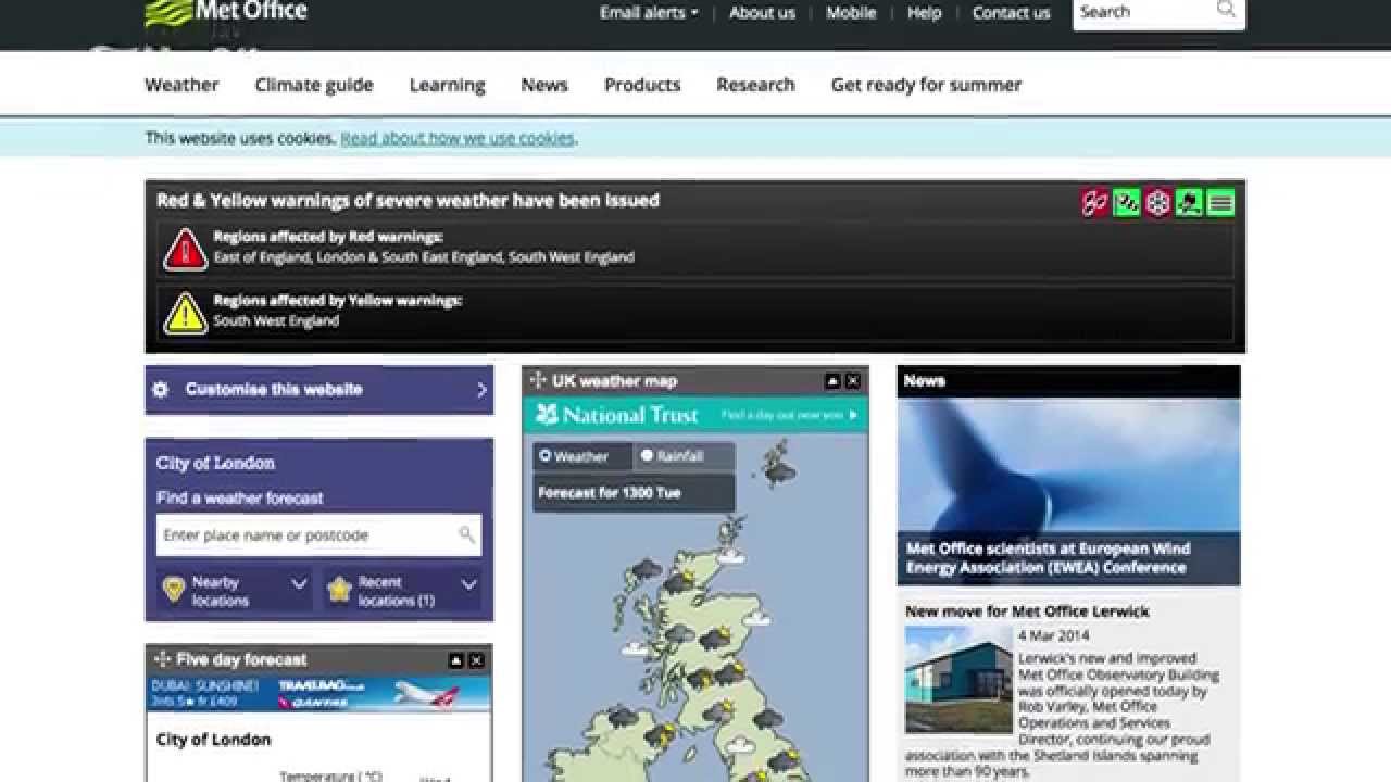 New Style 5 Day Forecast Webpage