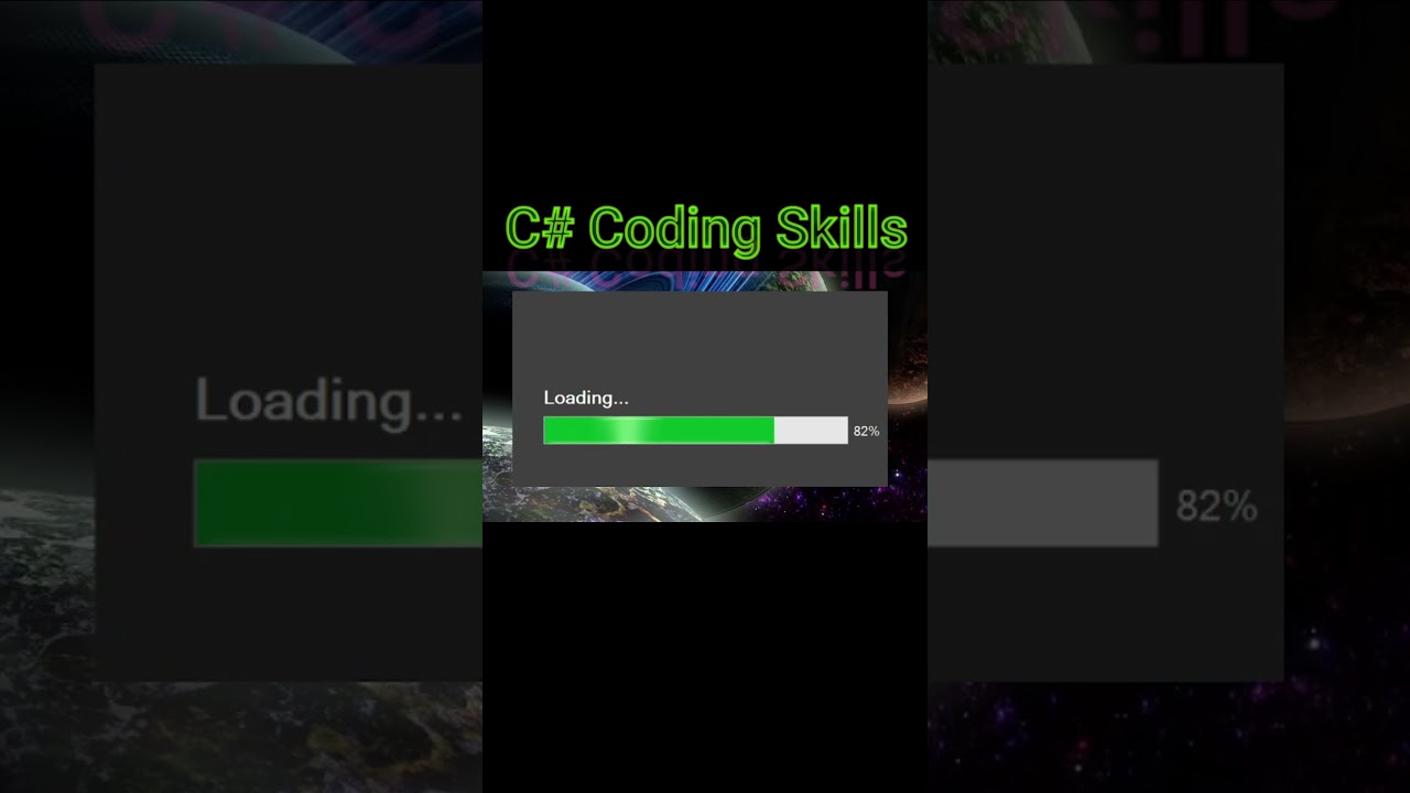 How to make ProgressBar in c# using Visual Studio #shorts #coding #codewithharry