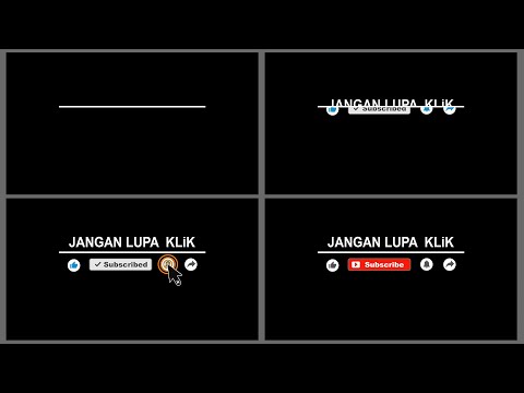 Animasi Share Like Subscribe dan Lonceng notipikasi | 2010 BG Hitam