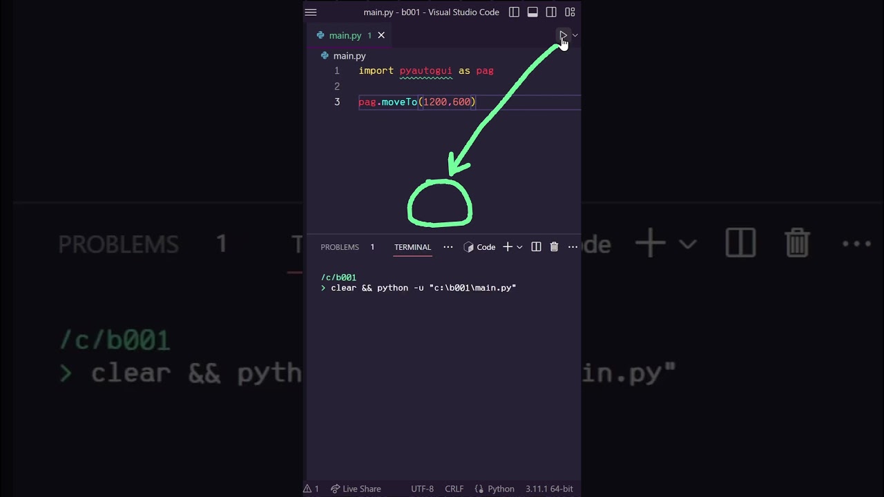 Python AUTO Mouse Mover!! #python #programming #coding