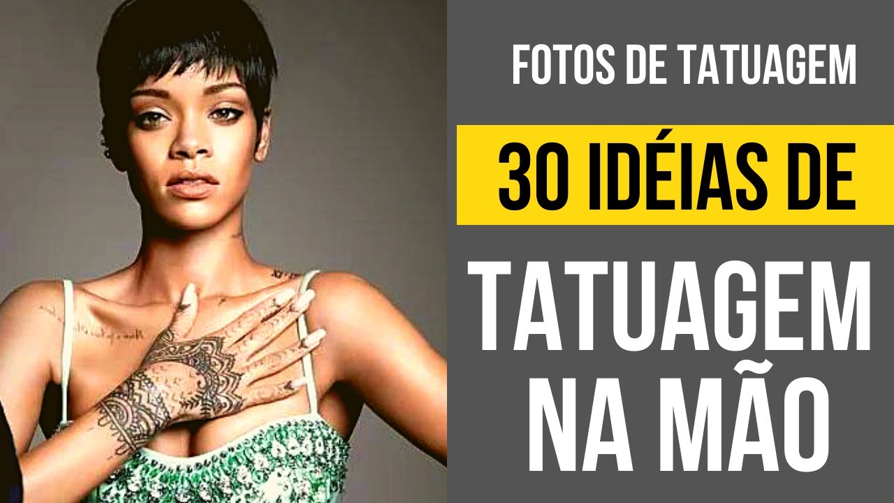 30 IDÉIAS INCRÍVEIS DE TATUAGEM NA MÃO - FOTOS DE TATUAGEM