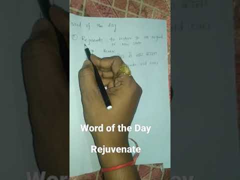 Meaning of Rejuvenate, word of the day #shorts
