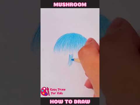 HOW TO DRAW A MUSHROOM | EASY DRAW FOR KIDS #drawingeasy #howtodraw
