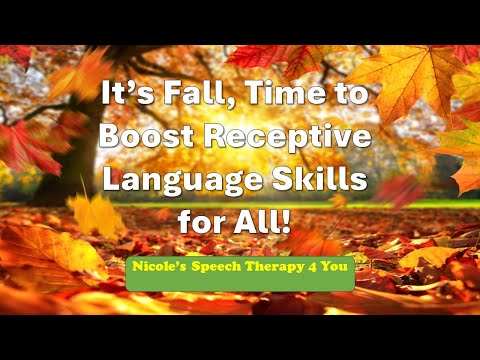 Time for Fall & Receptive Language Skills for All #language #therapy