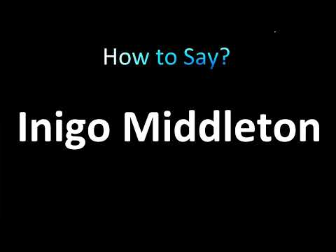 How to Pronounce Inigo Middleton (James Middleton's Son)
