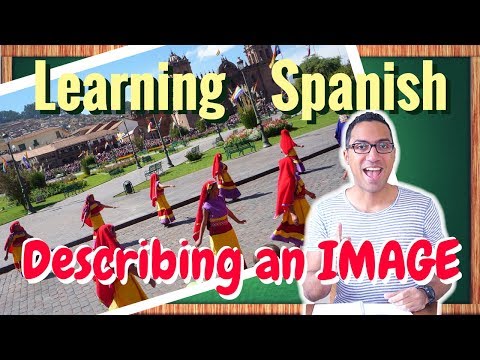 how to describe an image in Spanish