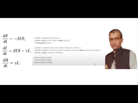 Second Order Runge-Kutta Method for SIR Model l Matlab Coding l Dr Yasir Nawaz