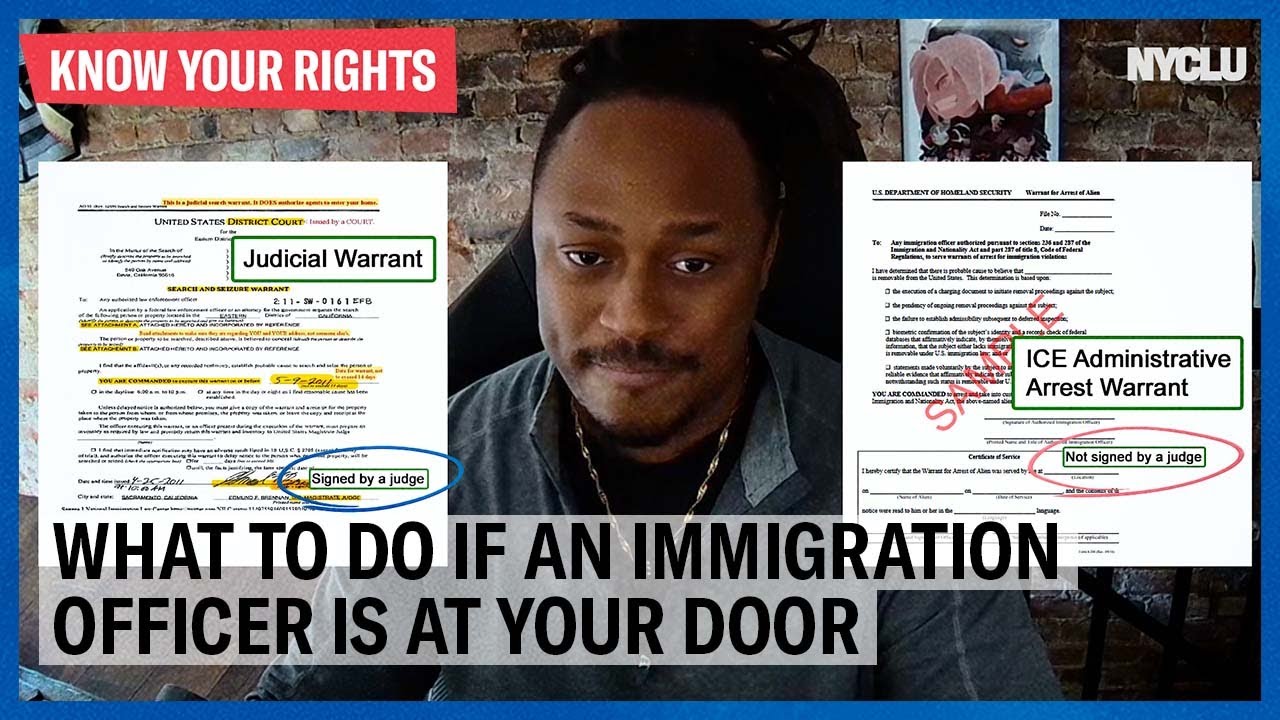 What to Do if an Immigration Officer Is at Your Door | Know Your Rights | NYCLU