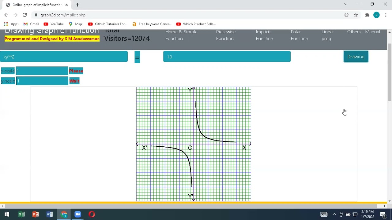 free online graphing calculator to draw implicit function  by https://graph2d.com/implicit.php
