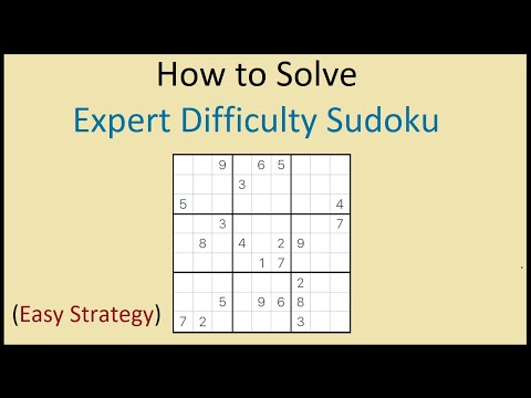 How to Solve Any Expert Difficulty Sudoku Puzzle (1 Strategy)