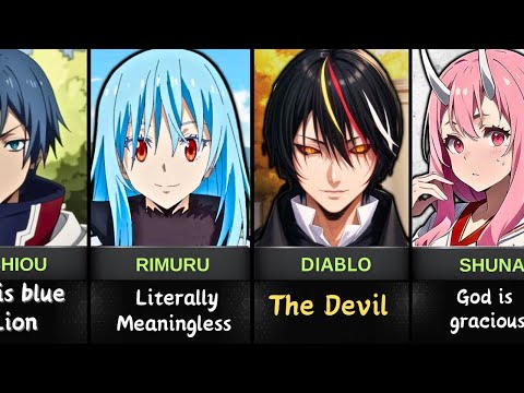 Secret Meaning HIDDEN in the Tensura Character Names | Revealed!!