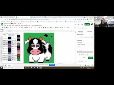 Using Google Sheets for Pixel Art