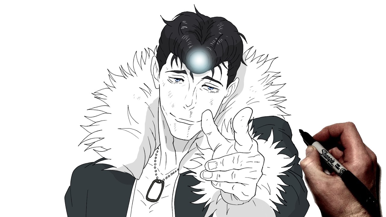 How to Draw Ryu Ishigori (Let's Larp) | Step BY Step | JJK