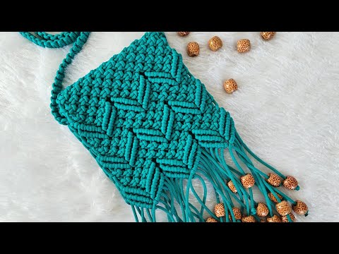How to make macrame bag step by step | easy macrame bag tutorial for beginners 🎀 #macrame
