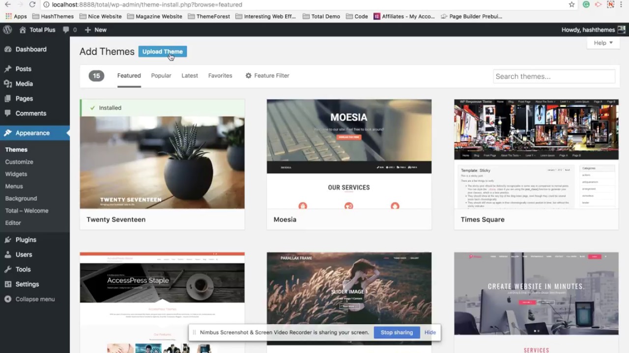 Installing Total Plus Theme