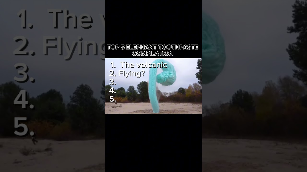 Top 5 EPIC Elephant Toothpaste Experiments Ever! 🧪💥